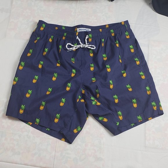 Maamgic | Swim | Maamgic Nwot Mens Pineapple Swim Trunks Xlarge | Poshmark